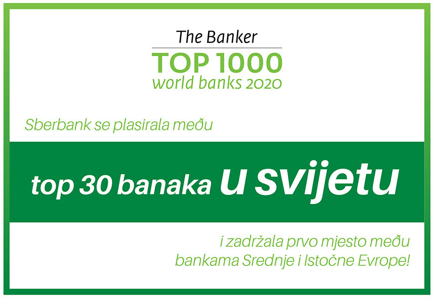 RANG LISTA BRITANSKOG MAGAZINA "THE BANKER" Sberbank među TOP 30 banaka ...
