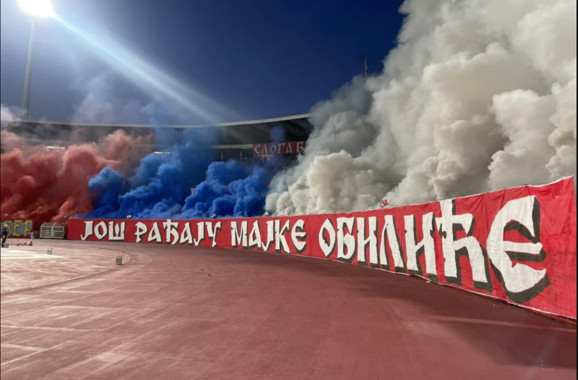 Delije do 31. minuta nisu navijale zbog ubijenih Srba