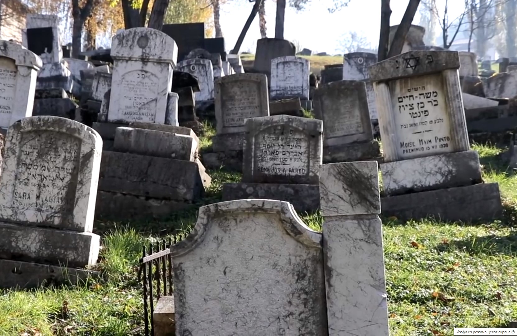 Zapaljeno jevrejsko groblje u Beču