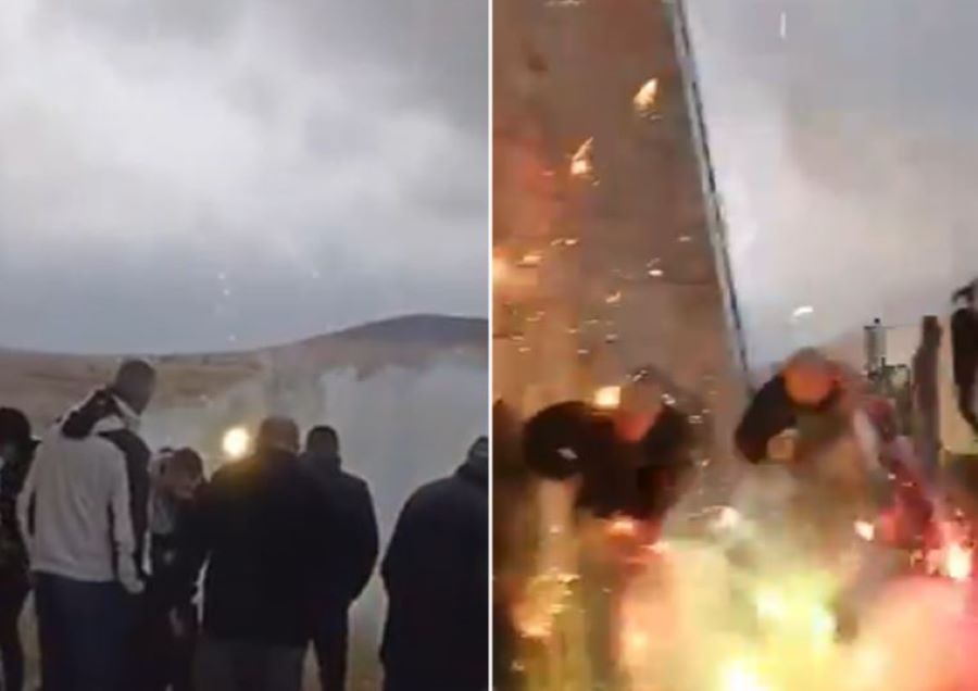 Okrenuli vatromet naopačke, nastao haos, ljudi u nevjerici bježali Okrenuli vatromet naopačke, nastao haos, ljudi u nevjerici bježali