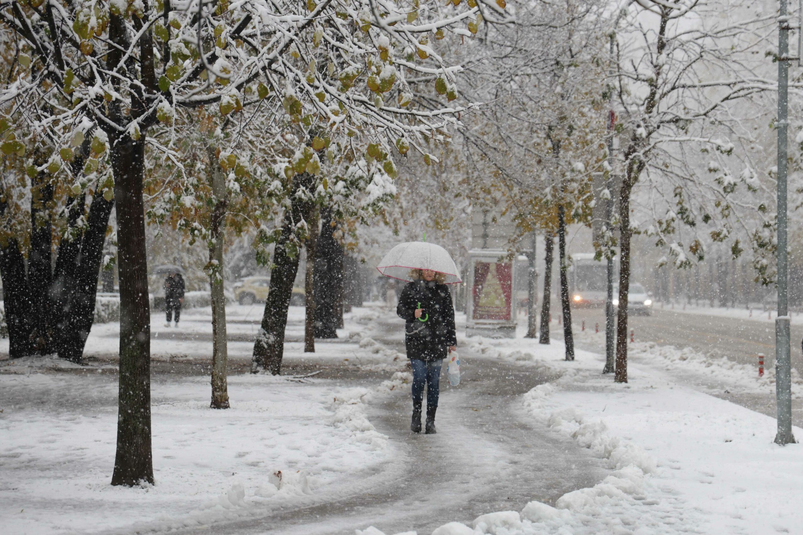 U Banjaluci pada jak snijeg, zimska služba izašla na teren