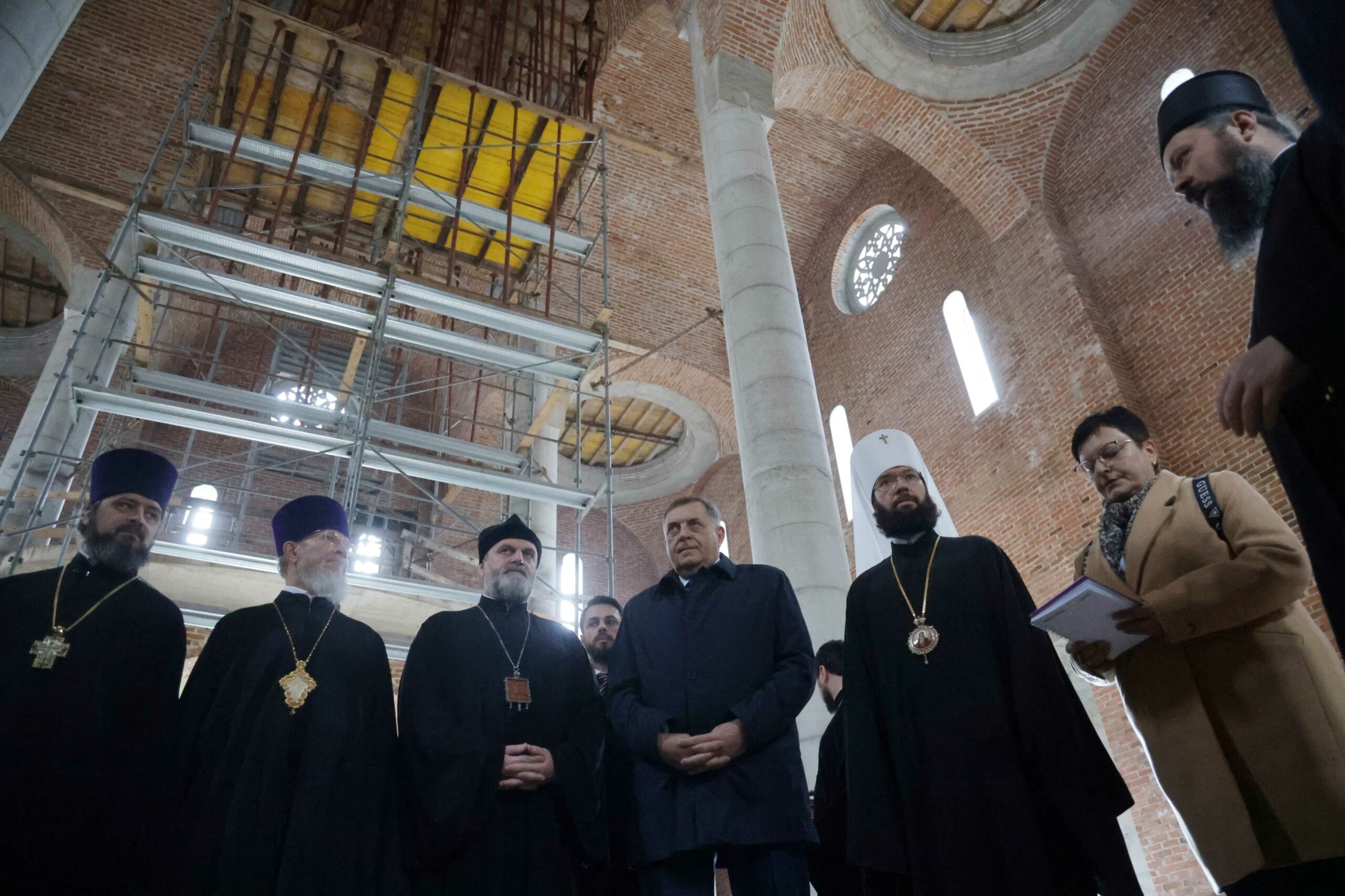 Dodik i Kalabuhov na gradilištu srpsko-ruskog hrama u Banjaluci